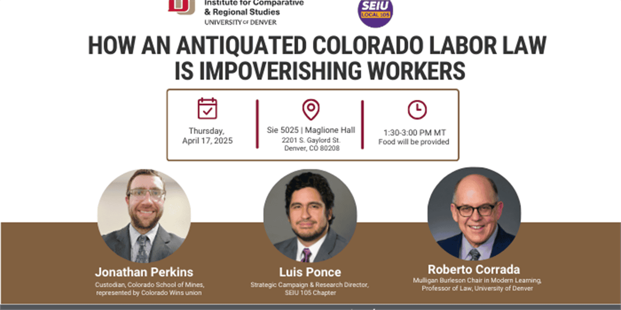 How an Antiquated Colorado Labor Law is Impoverishing Workers - Josef ...